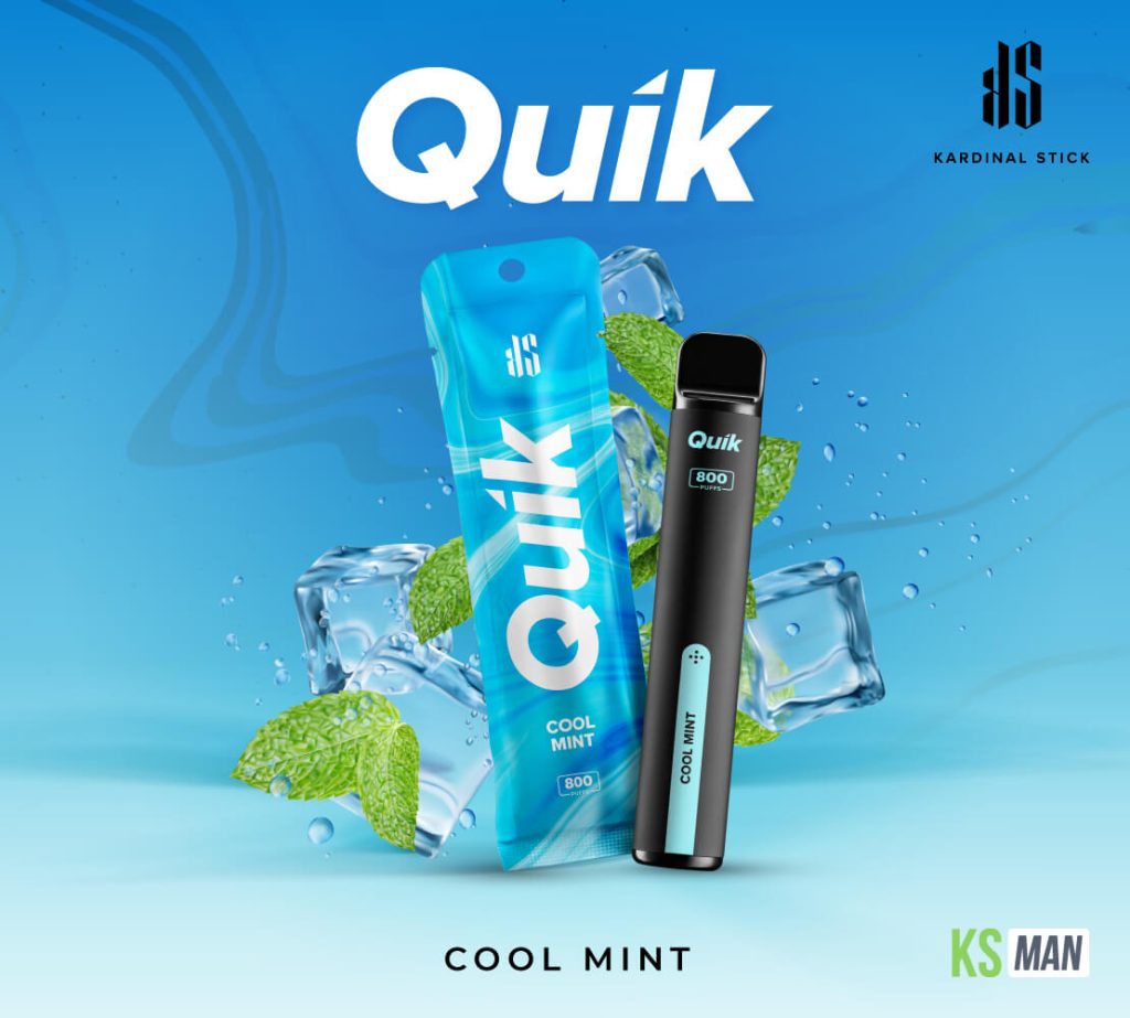 ks quik 800 พอตใช้แล้วทิ้ง 800 คำ กลิ่นมิ้นท์ (Cool mint)