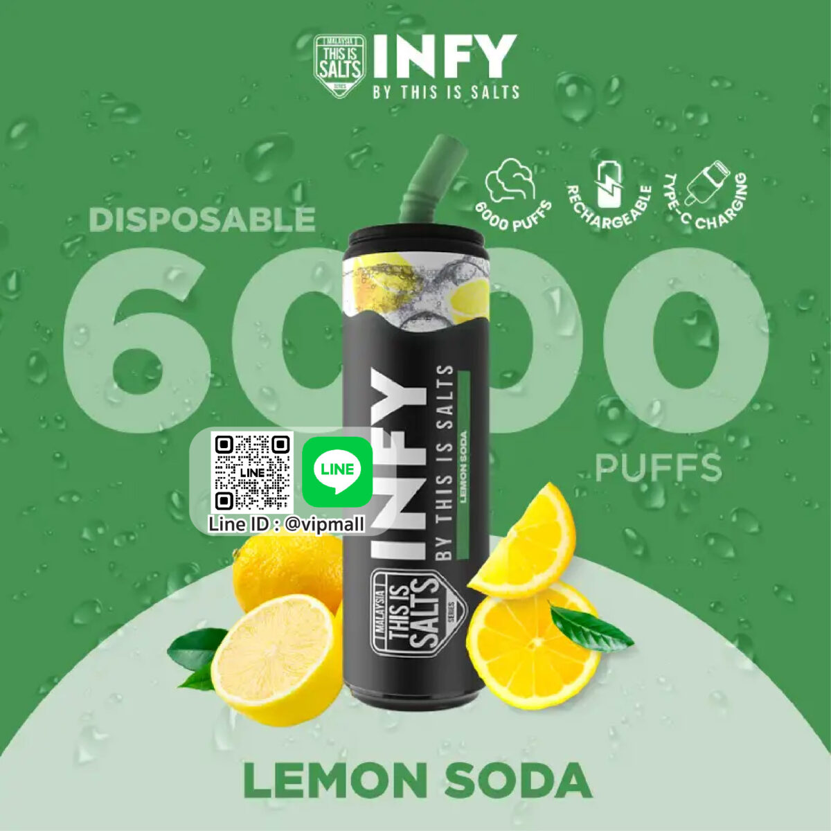 INFY 6000 Puff กลิ่น เลม่อนโซดา Lemon Soda Archives | KS KURVE , Relx ...